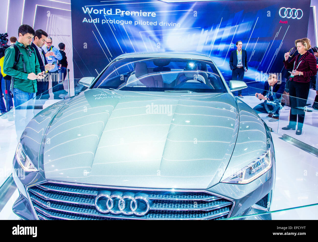 The Audi AG Prologue concept vehicle at the CES Show in Las Vegas Stock ...