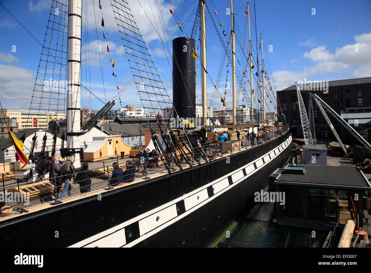 Iron Steam Sail ship ss Great Britain Stock Photo - Alamy