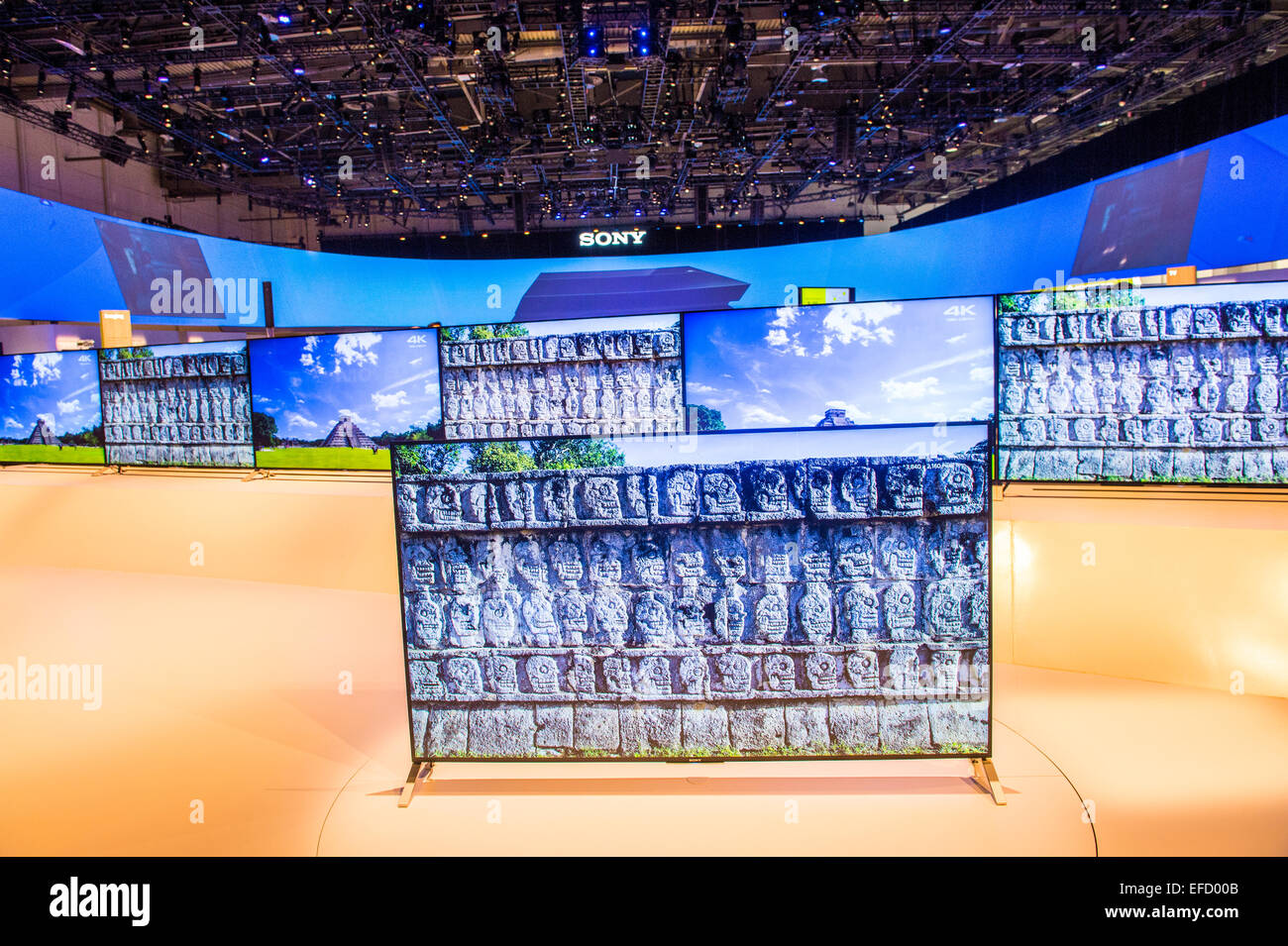 The Sony booth at the CES show held in Las Vegas Stock Photo - Alamy