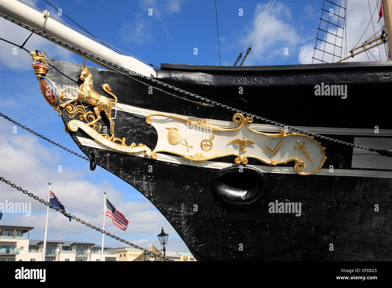 Bows of the ss Great Britain Stock Photo - Alamy