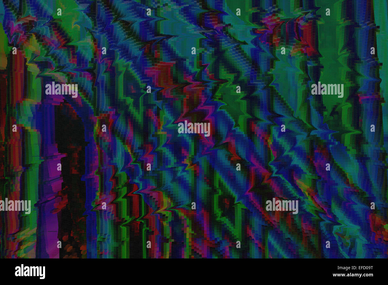 Movement of lights casting vibration patterns of colors waves of colors ...