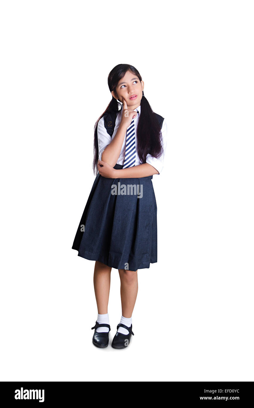 Girl unhappy school uniform hi-res stock photography and images - Alamy