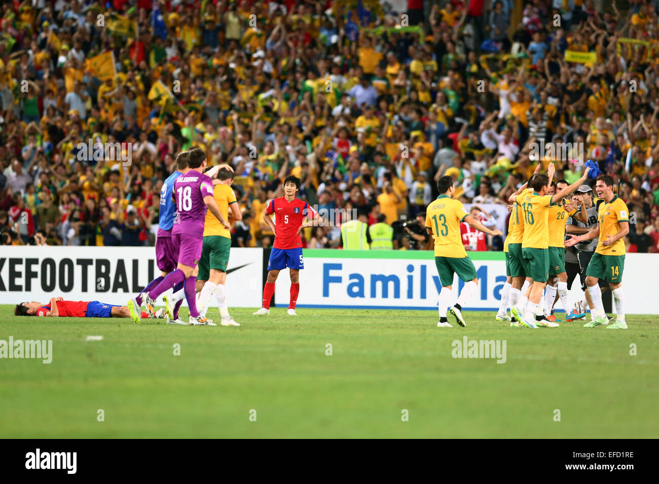 Sydney, Australia. 31st Jan, 2015. Australia team group (AUS) Football ...