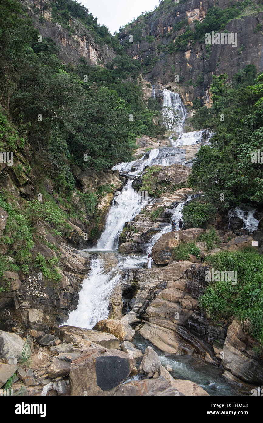 Ravana,Rawana waterfalls near town of town of Ella in Badulla District ...