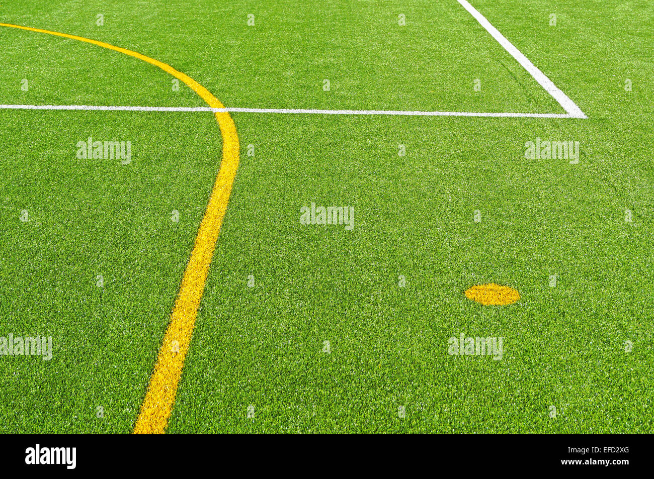 Lines of the soccer field Stock Photo - Alamy