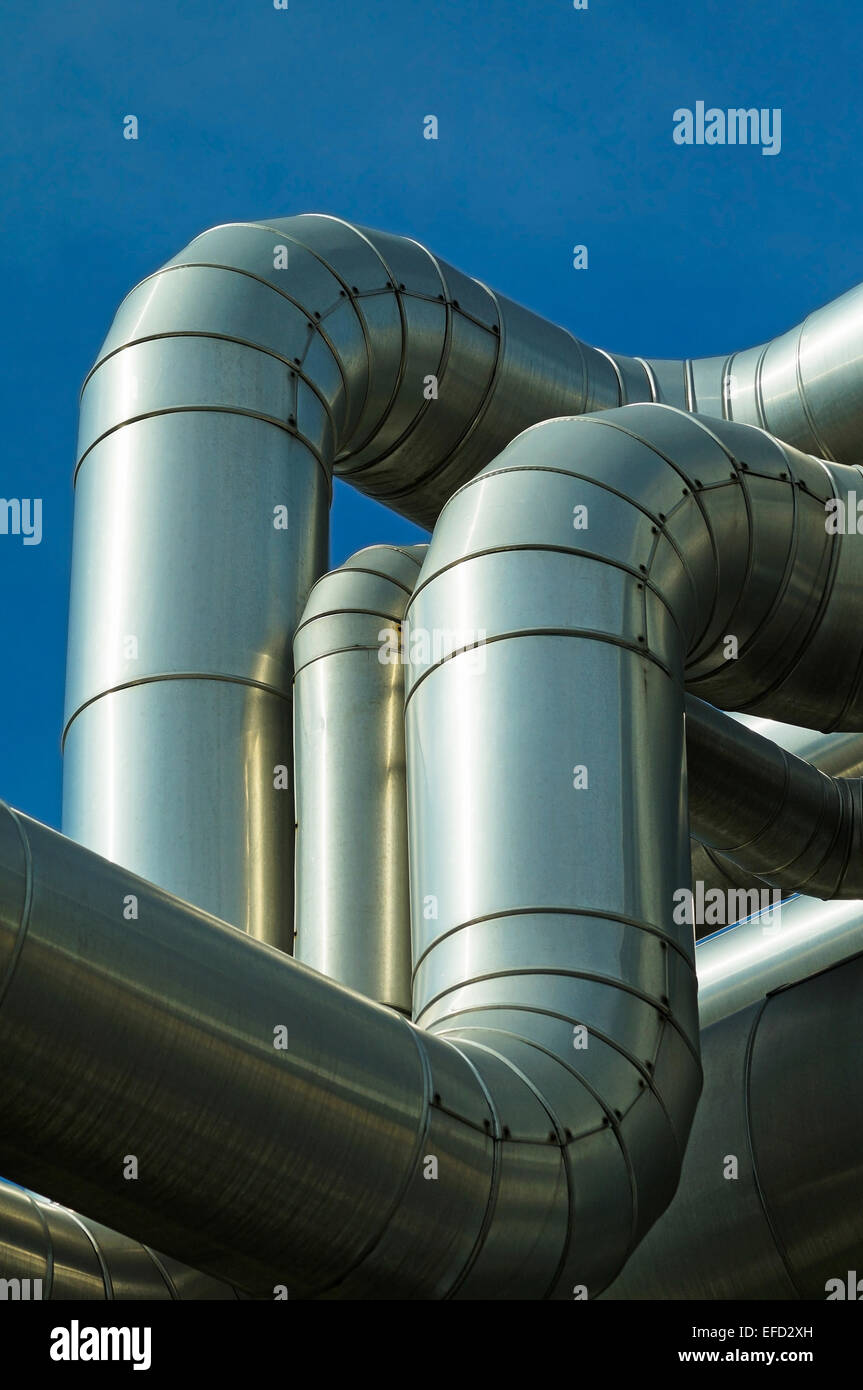 Large pipeline of the power plant Stock Photo - Alamy
