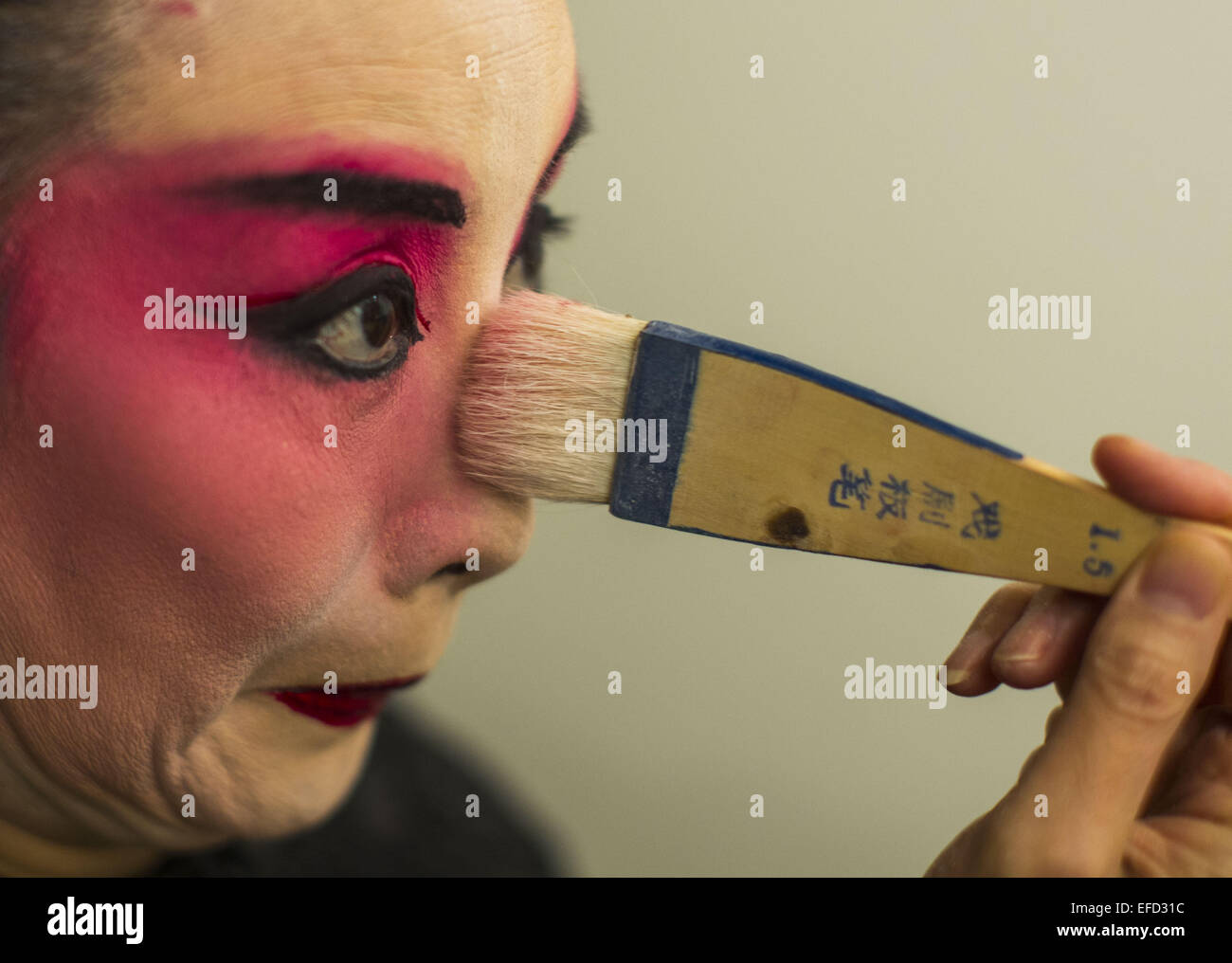 Los Angeles, California, USA. 31st Jan, 2015. Beijing Opera actress Sun ...