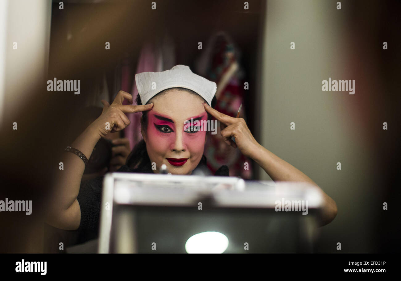 Los Angeles, California, USA. 31st Jan, 2015. Beijing Opera actress Sun ...