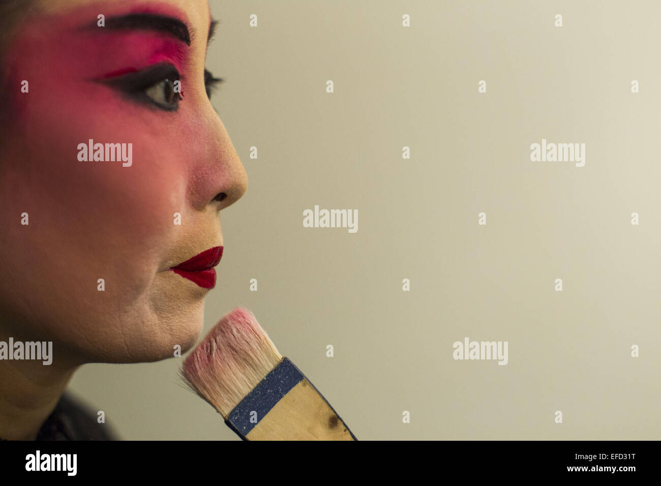 Los Angeles, California, USA. 31st Jan, 2015. Beijing Opera actress Sun ...