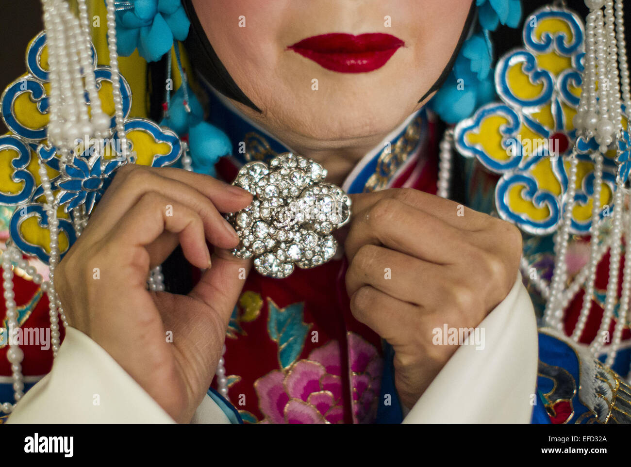Los Angeles, California, USA. 31st Jan, 2015. Beijing Opera actress Sun ...