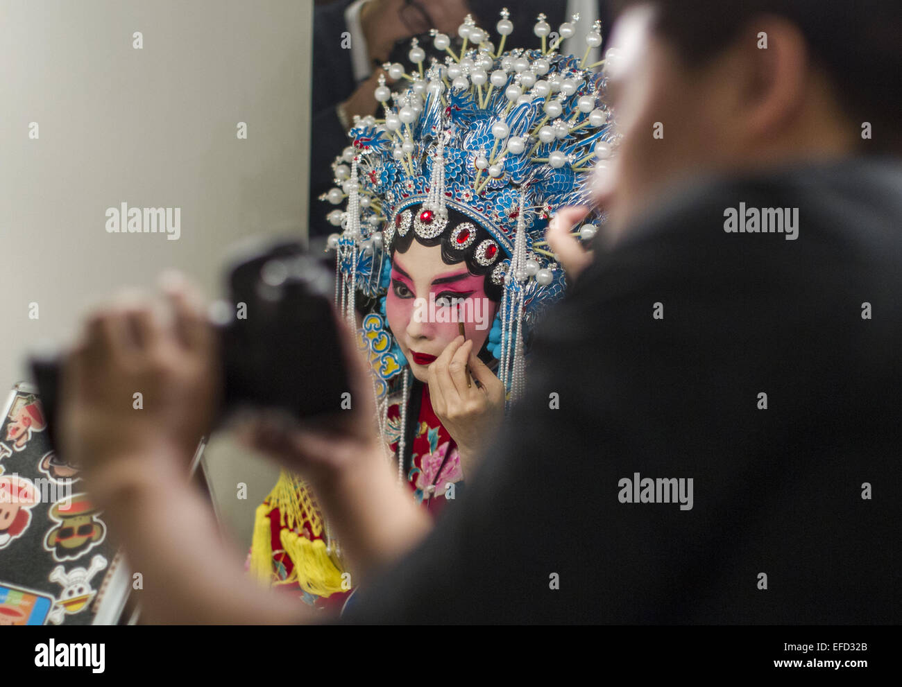Los Angeles, California, USA. 31st Jan, 2015. Beijing Opera actress Sun ...