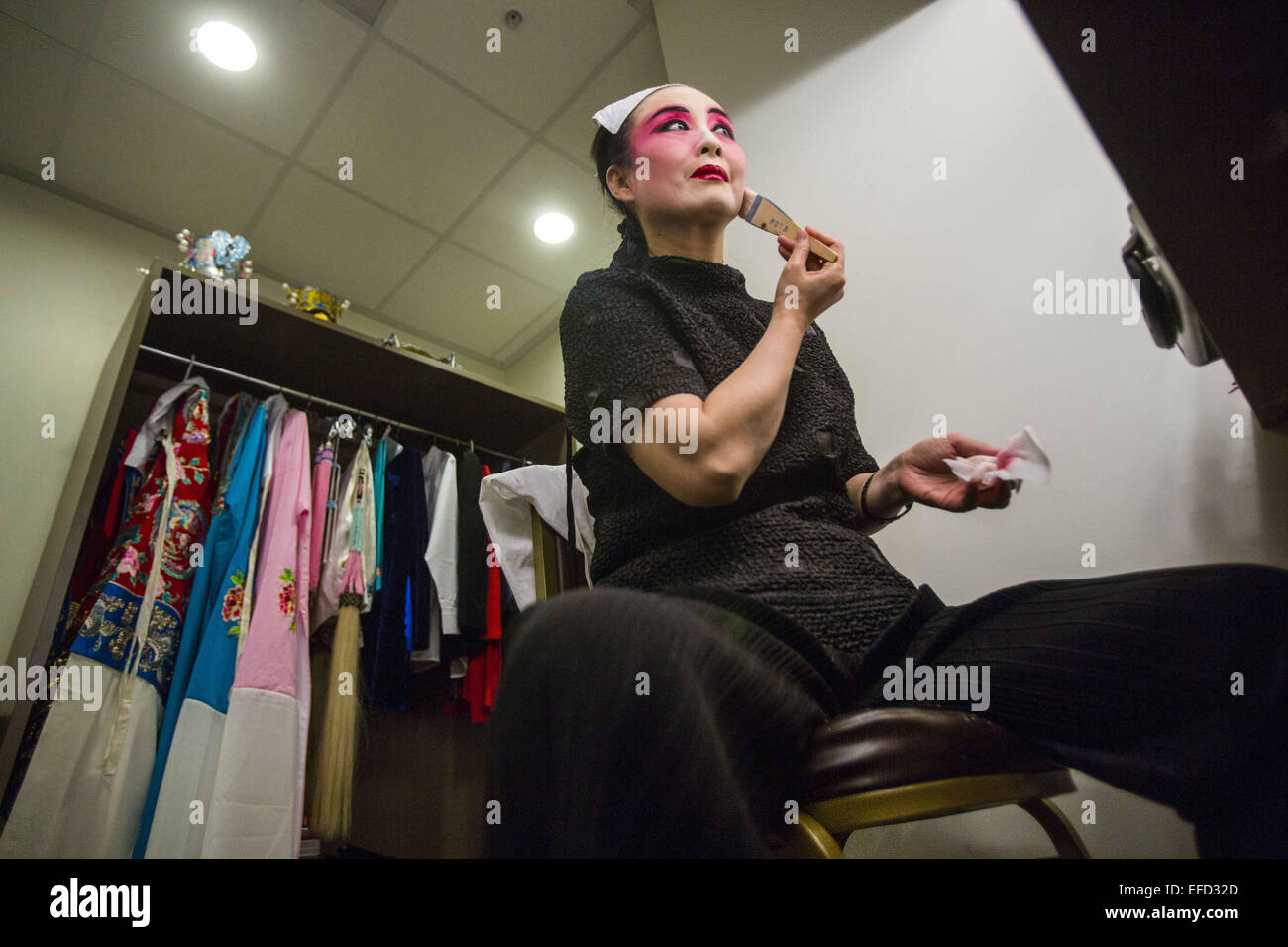 Los Angeles, California, USA. 31st Jan, 2015. Beijing Opera actress Sun ...