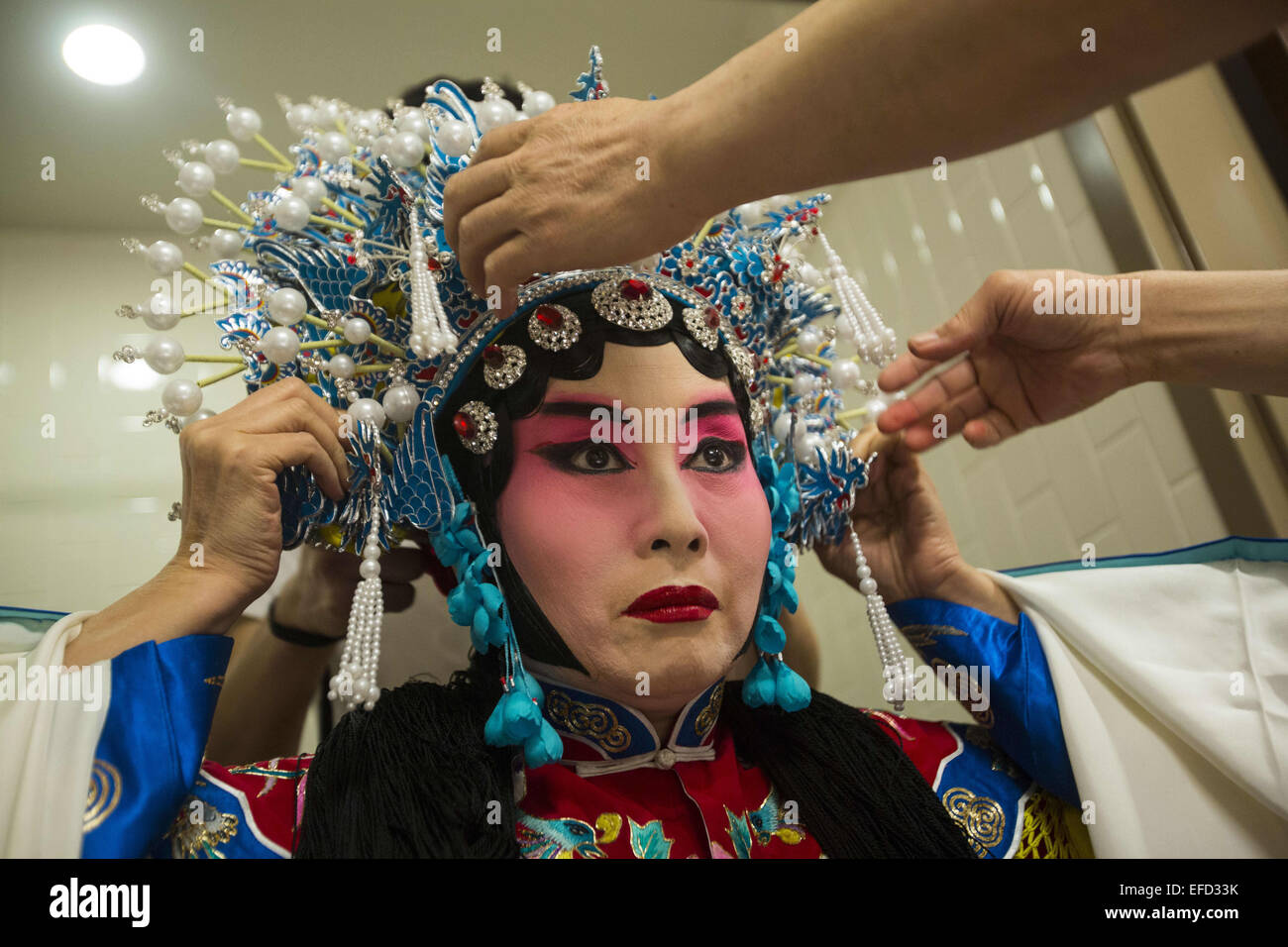 Los Angeles, California, USA. 31st Jan, 2015. Beijing Opera actress Sun ...