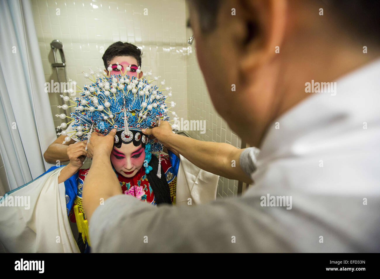 Los Angeles, California, USA. 31st Jan, 2015. Beijing Opera actress Sun ...