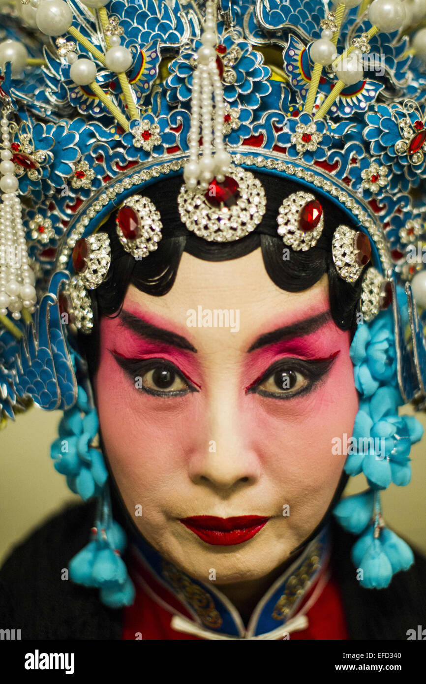 Los Angeles, California, USA. 31st Jan, 2015. Beijing Opera actress Sun ...