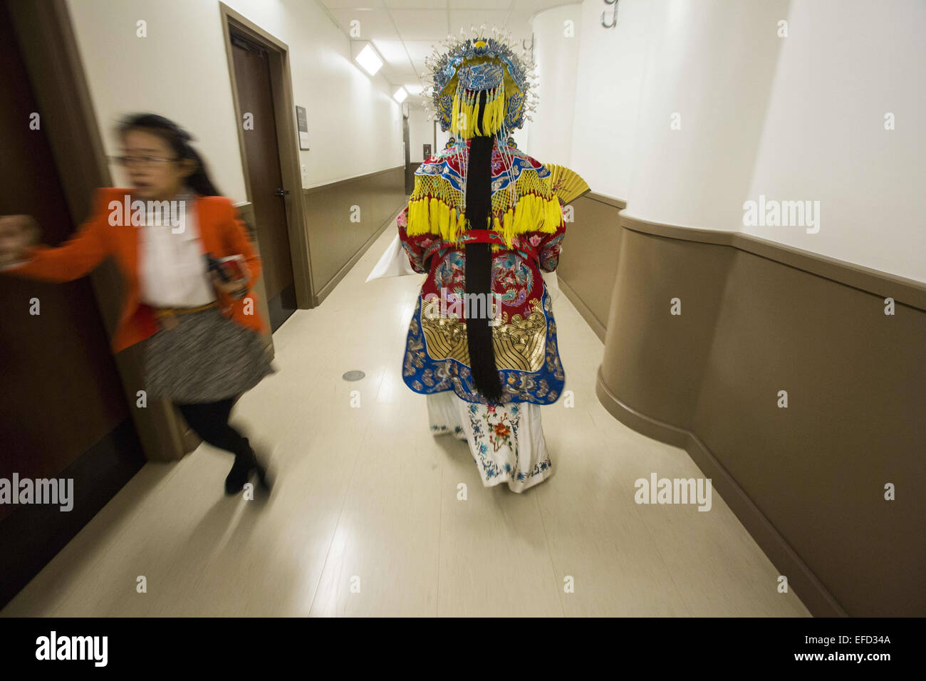 Los Angeles, California, USA. 31st Jan, 2015. Beijing Opera actress Sun ...