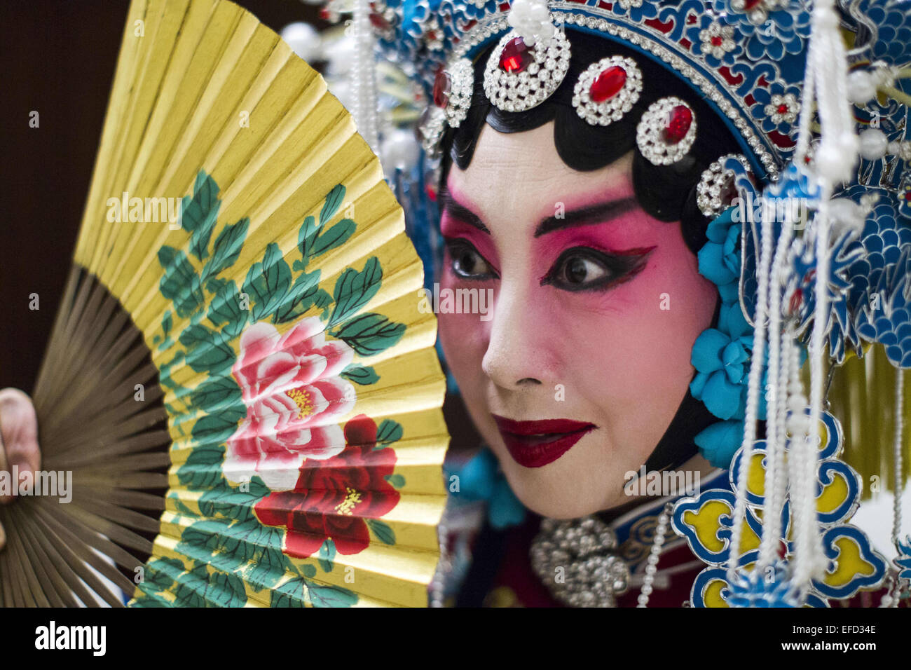 Los Angeles, California, USA. 31st Jan, 2015. Beijing Opera actress Sun ...