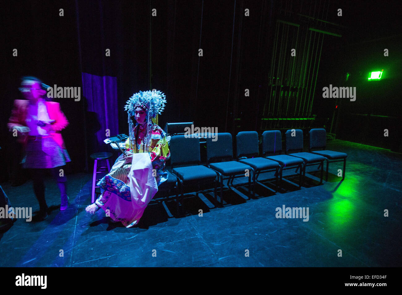 Los Angeles, California, USA. 31st Jan, 2015. Beijing Opera actress Sun ...