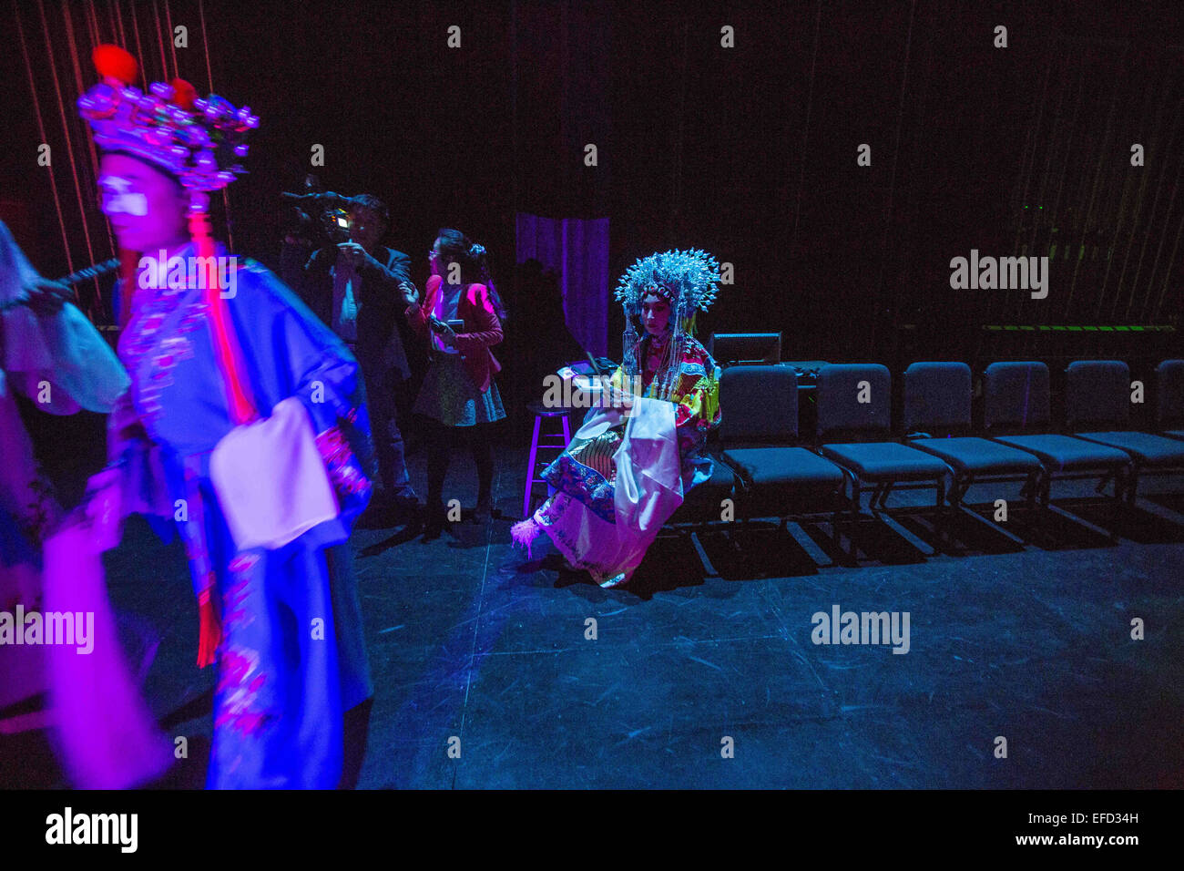 Los Angeles, California, USA. 31st Jan, 2015. Beijing Opera actress Sun ...