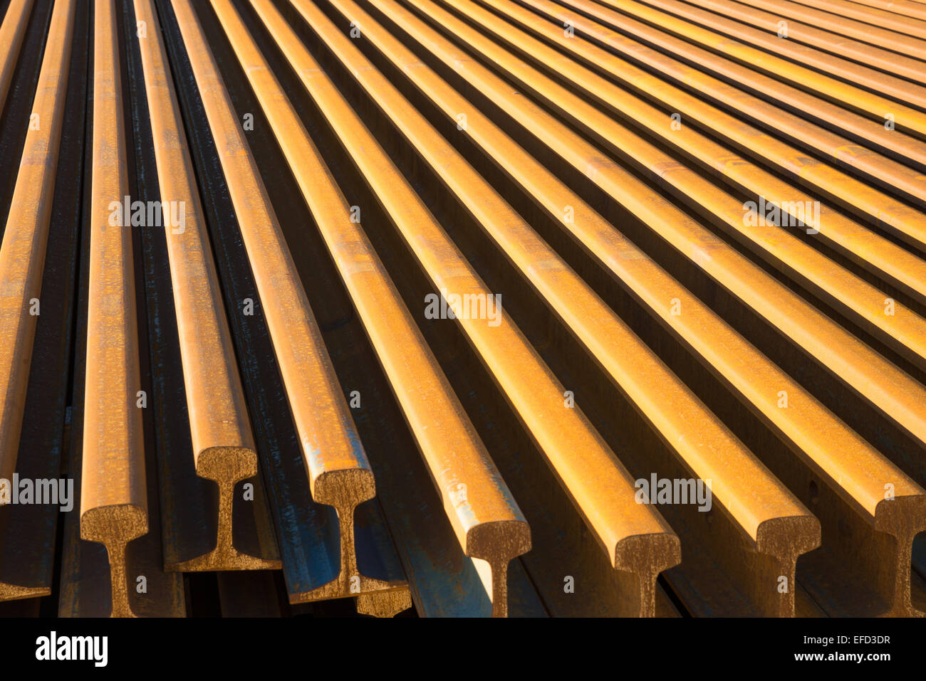 Steel beams stacked on construction hi-res stock photography and images ...