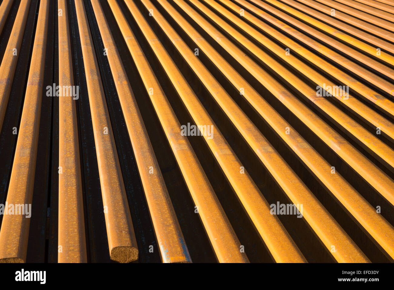 Steel beams stacked on construction hi-res stock photography and images ...