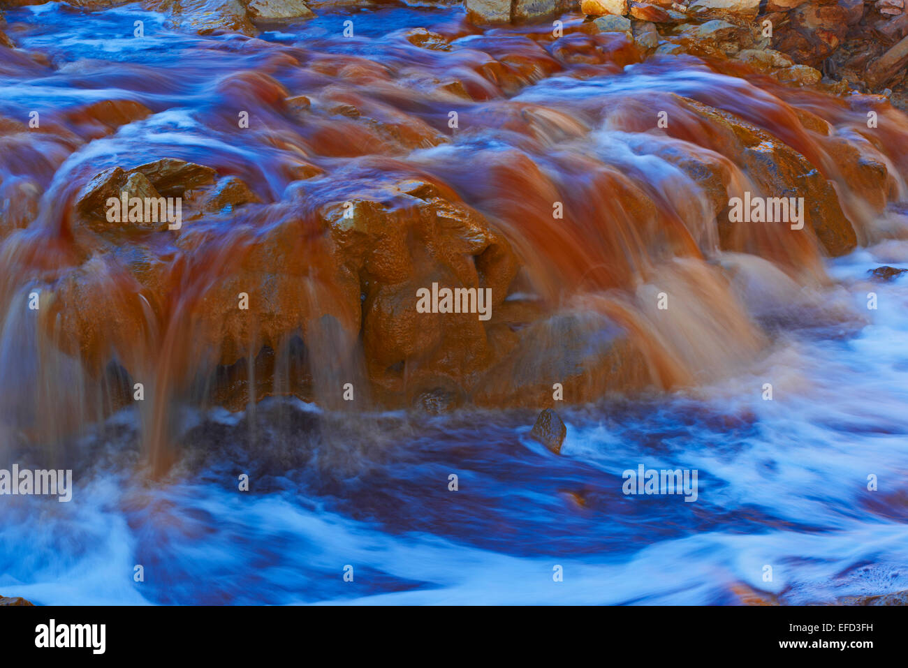 Rio Tinto, Tinto River, Rio Tinto mines, Huelva province, Andalusia ...