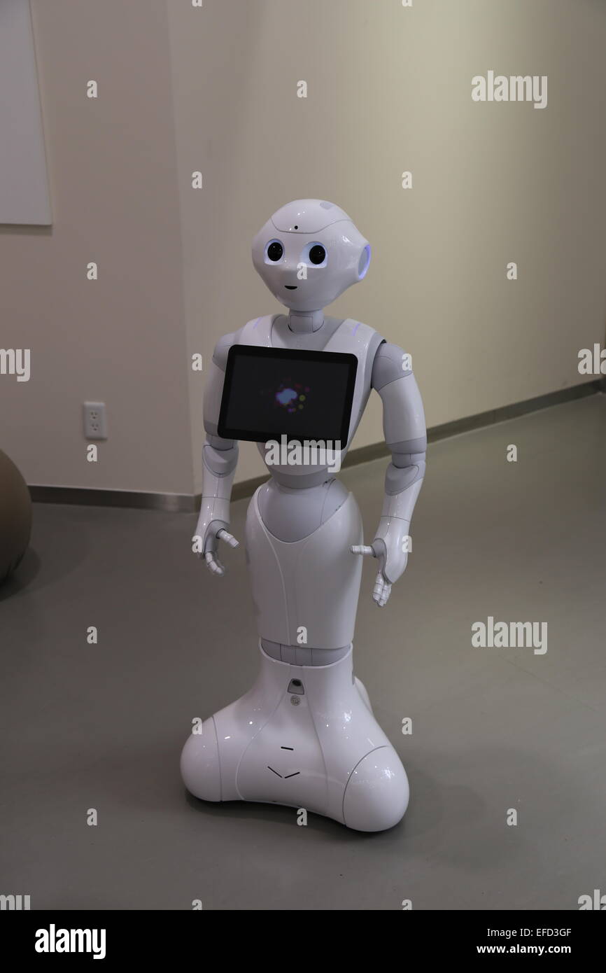 This is a photo of Pepper the Robot which was captured in Harajuku ...