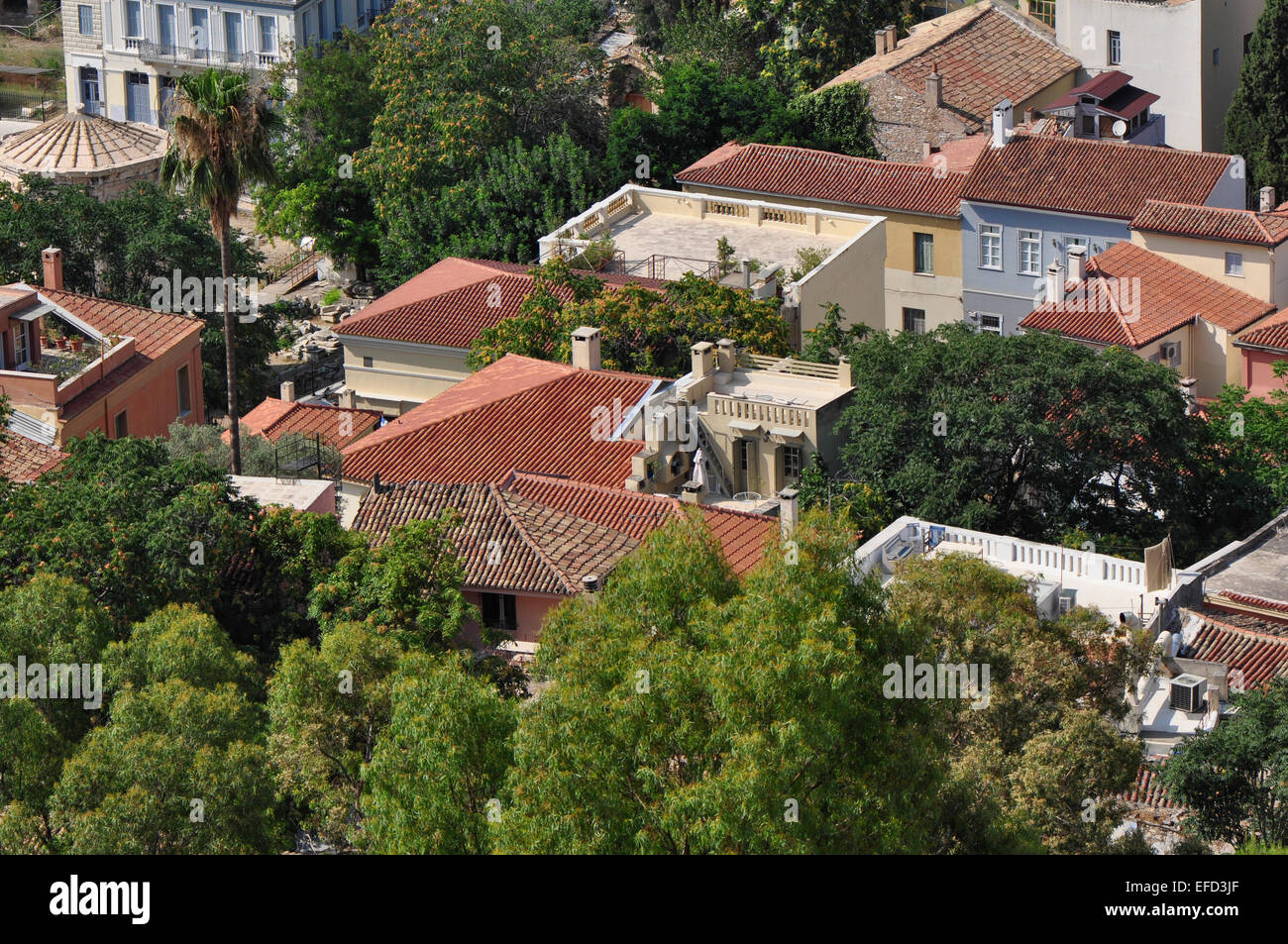 Panorama view of Athens city view from Acropolis, Greece Stock Photo ...