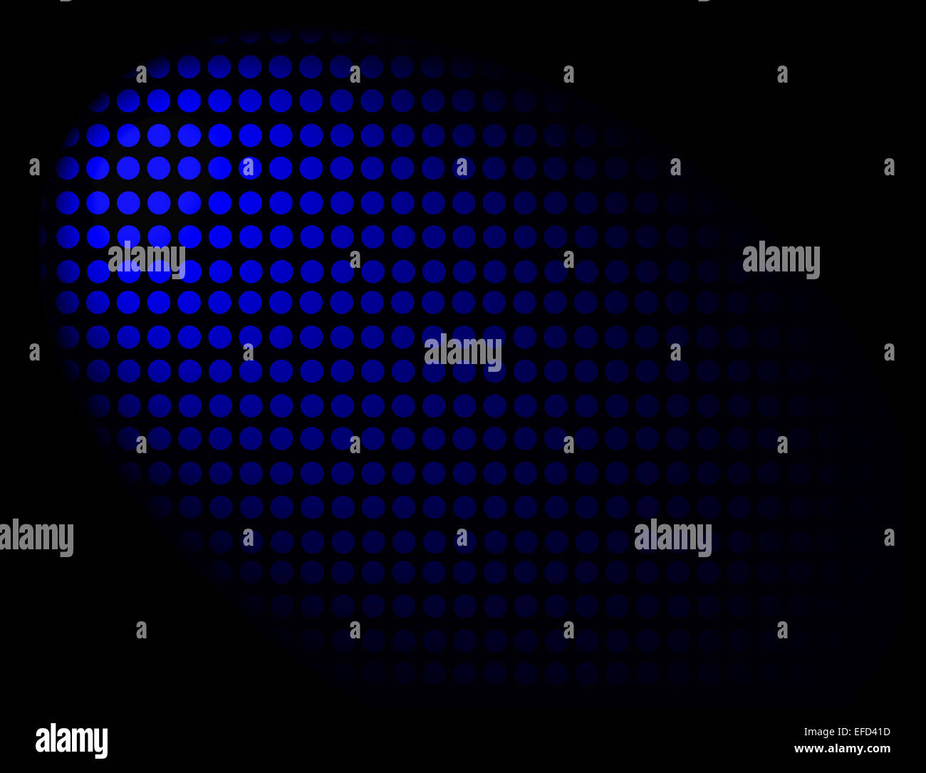 A metal grid lit from behind by a blue light Stock Photo - Alamy
