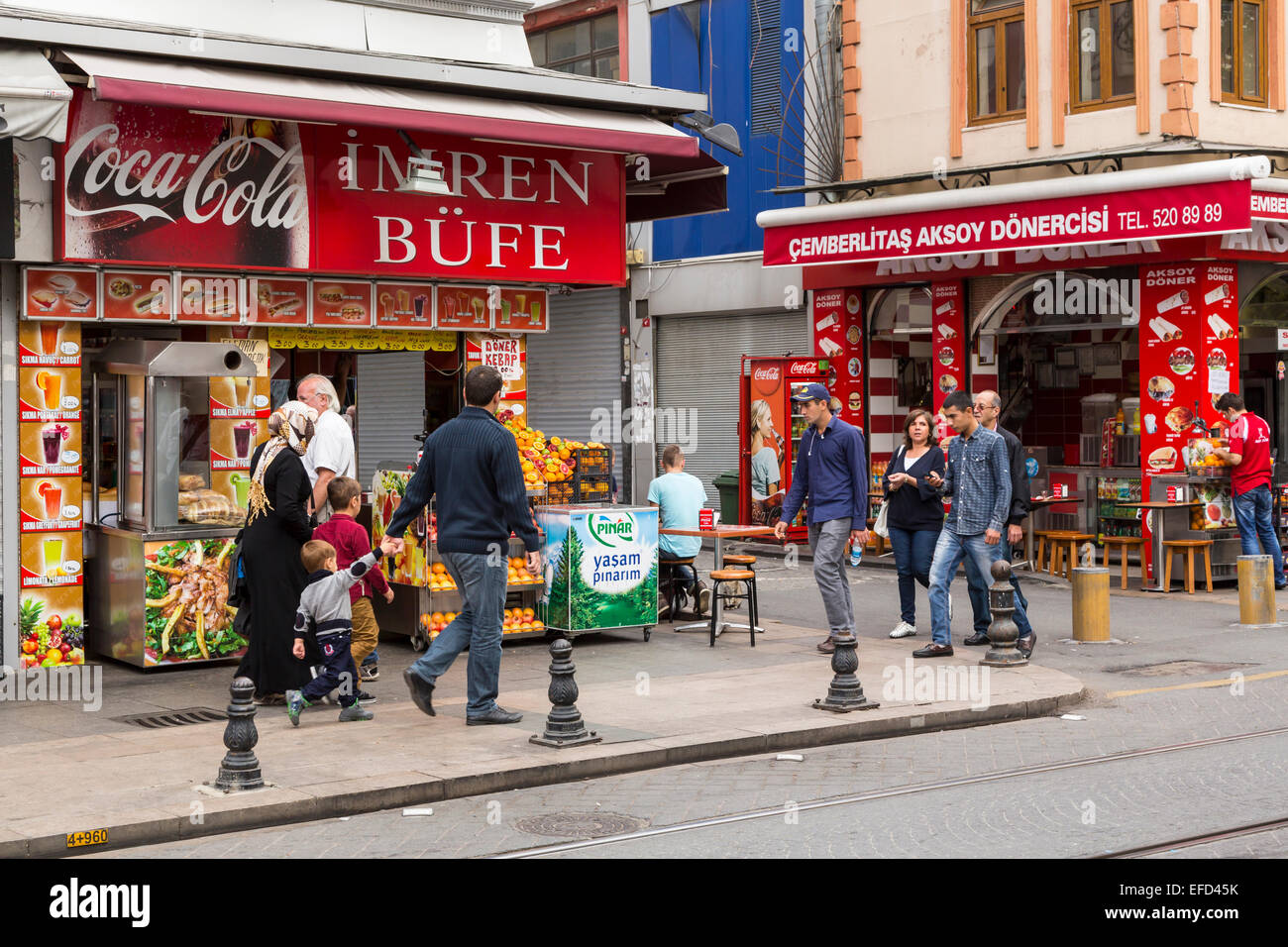 A small fast food eatery restaurant on the street in Sultanahmet ...