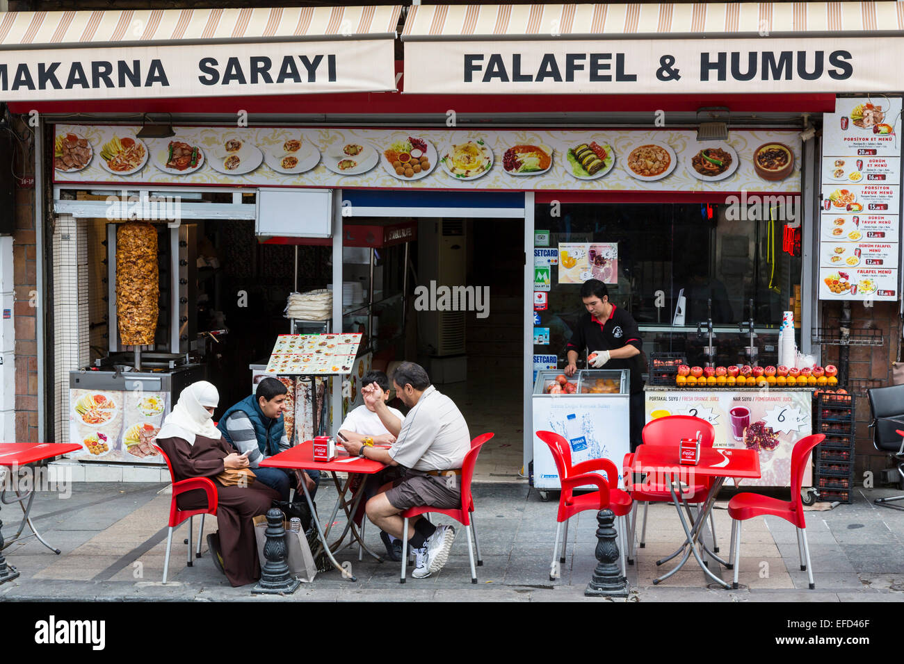 A small fast food eatery restaurant on the street in Sultanahmet ...
