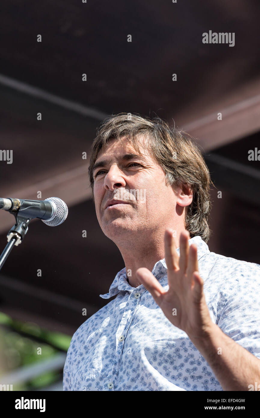 Mark Thomas, socialist columnist, author and comedian, People's ...