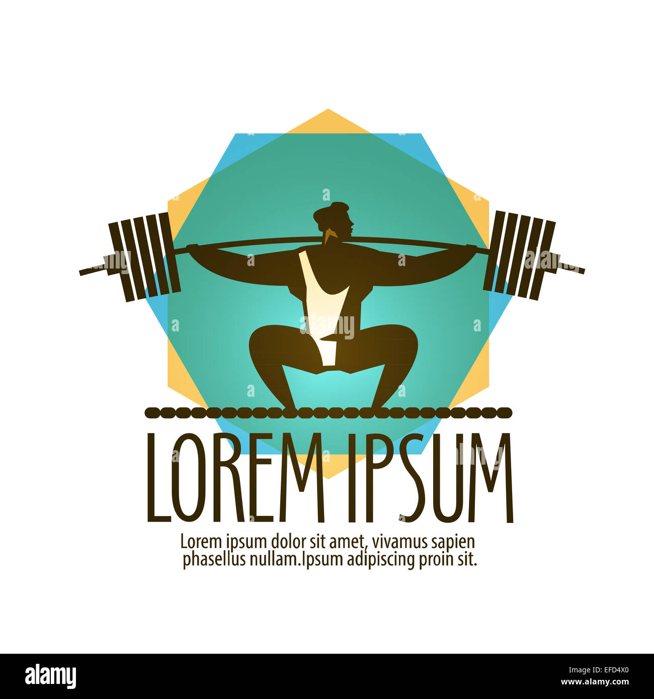 Gym vector logo design template hi-res stock photography and images - Alamy