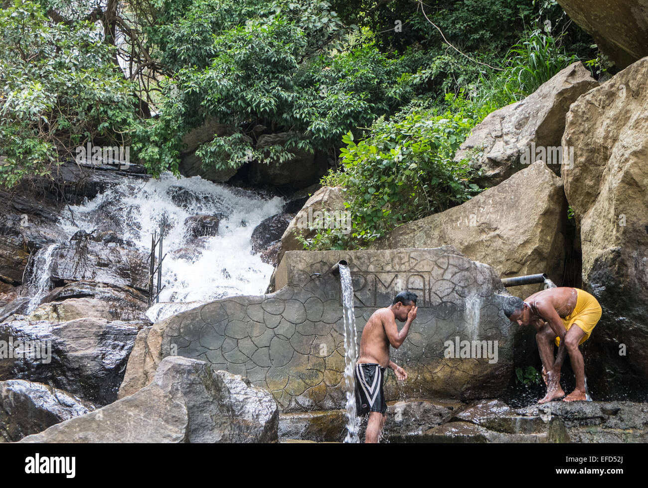 Ravana,Rawana waterfalls near town of town of Ella in Badulla District ...