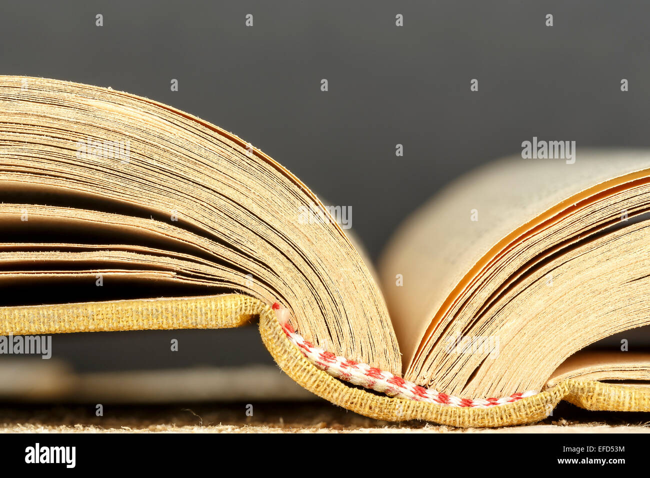 Old book is open Stock Photo - Alamy