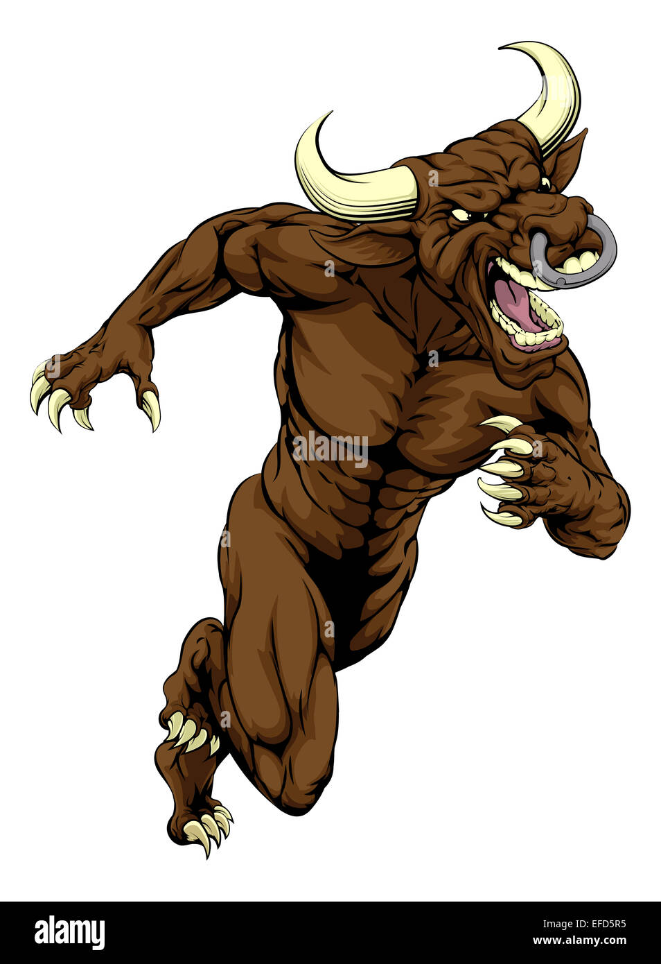 Mean looking bull Cut Out Stock Images & Pictures - Alamy