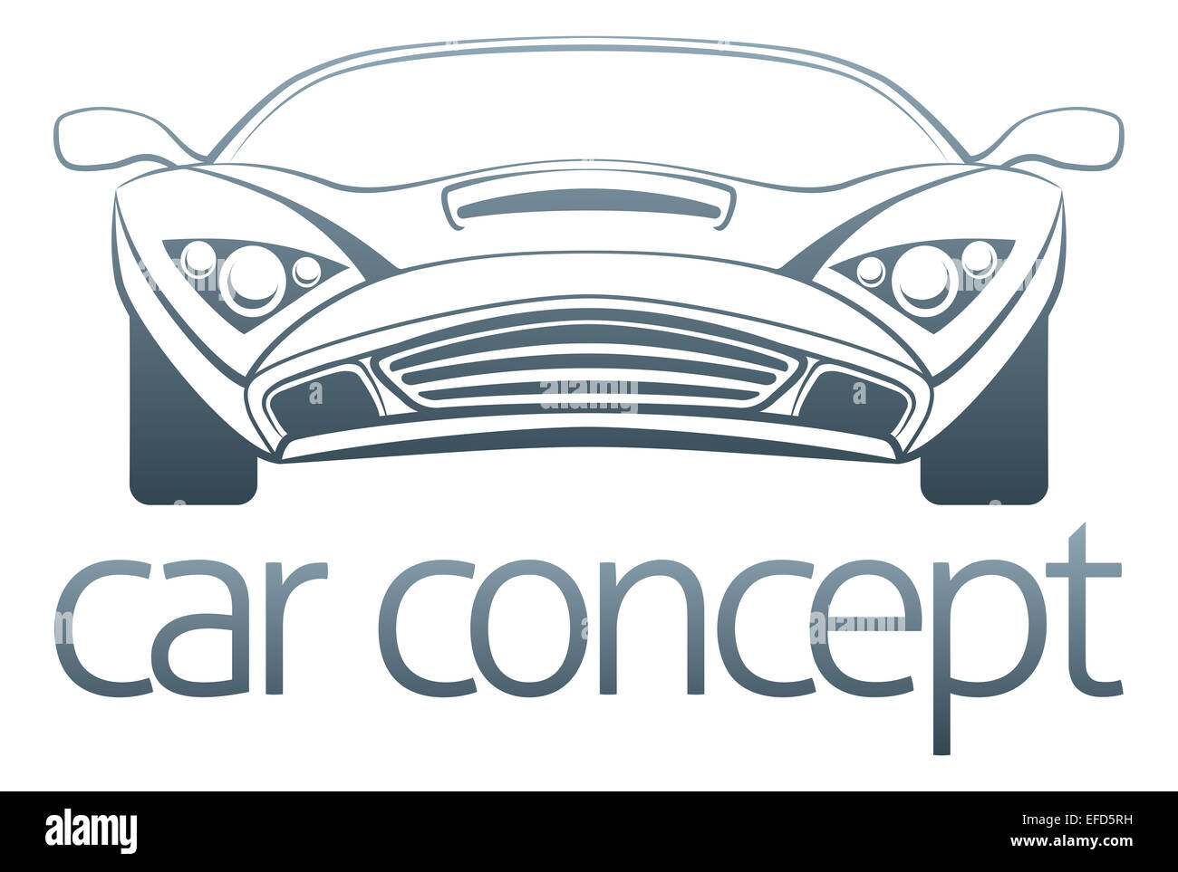 Sports car front on Cut Out Stock Images & Pictures - Alamy