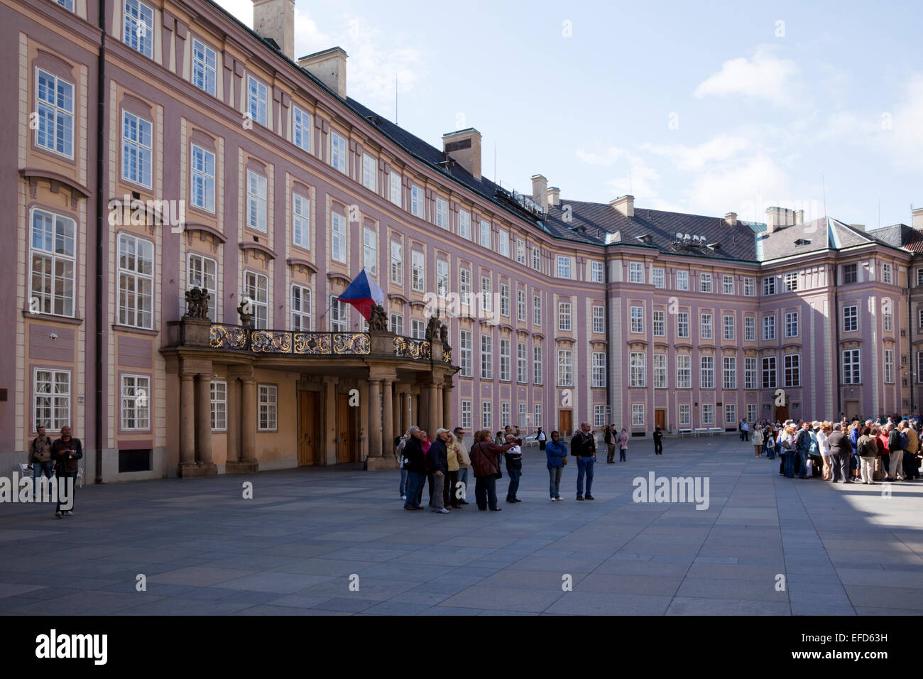 The New Royal Palace, Prague Castle, Prague, Czech Republic Stock Photo ...