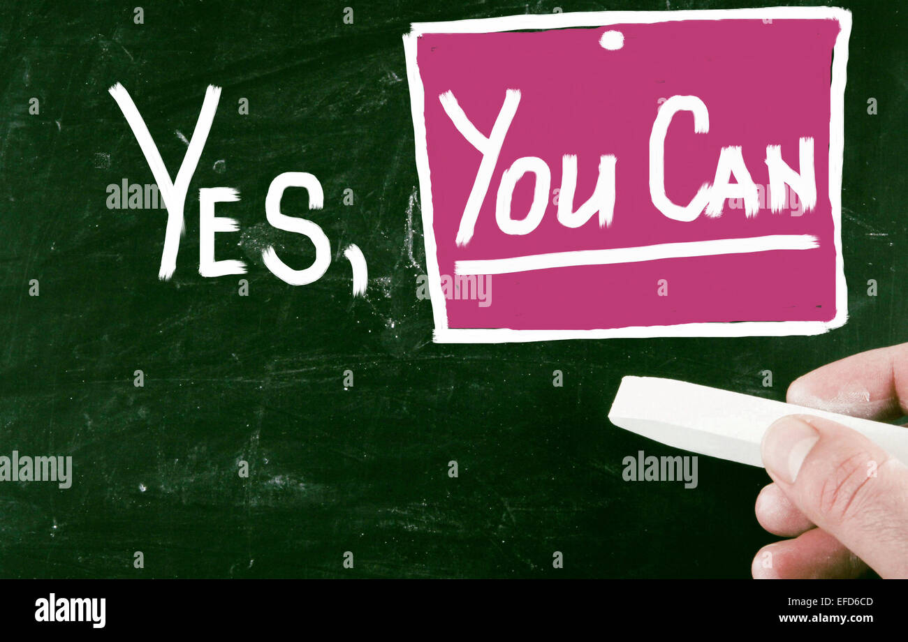 yes, you can concept Stock Photo - Alamy
