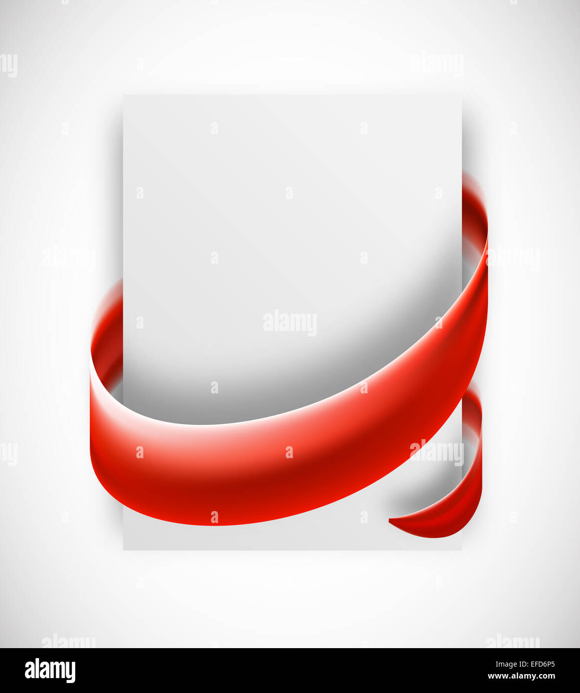 Business card with tag ribbon tape. Vector illustration Stock Photo - Alamy