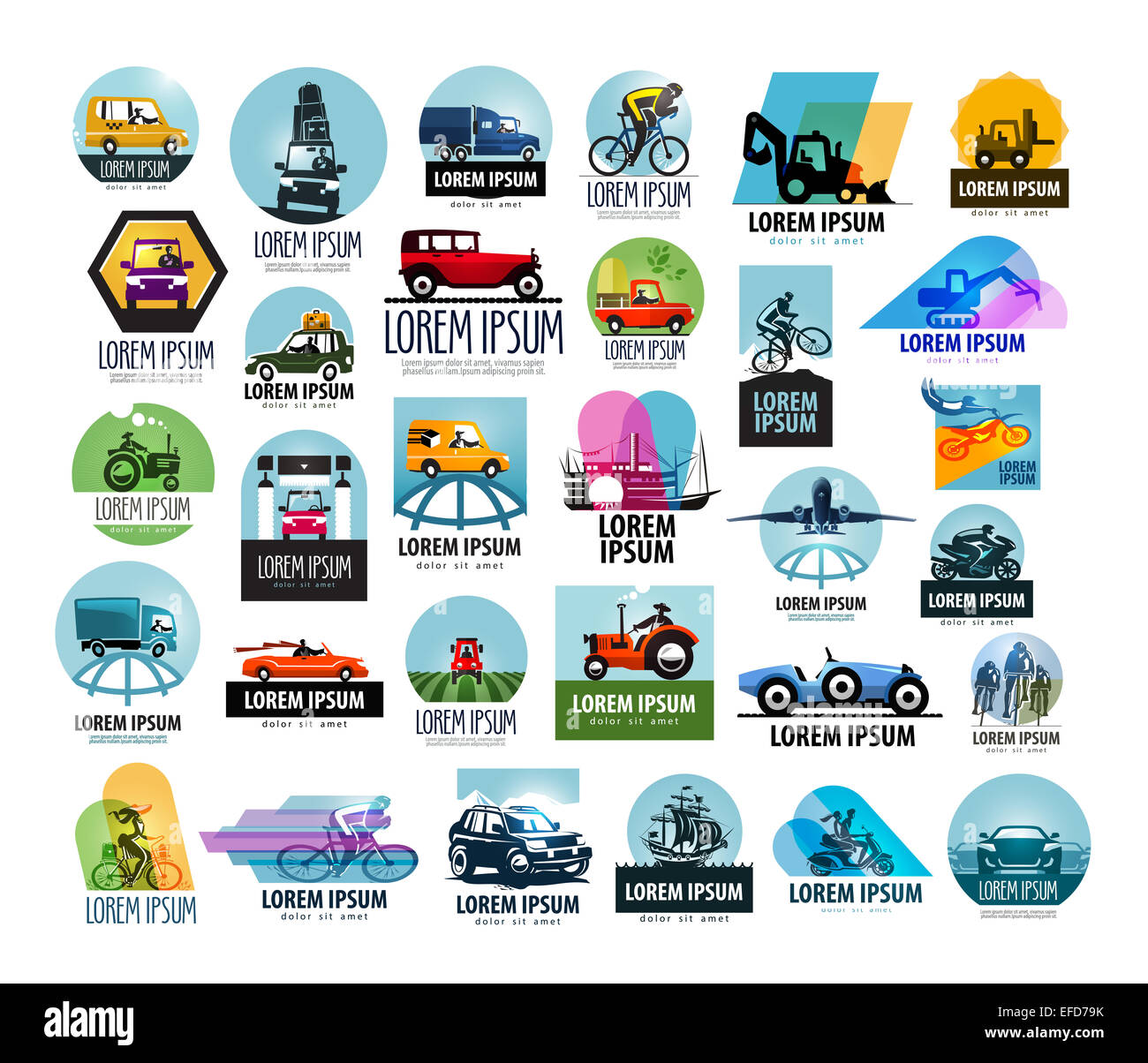 Icon bus transport Cut Out Stock Images & Pictures - Alamy