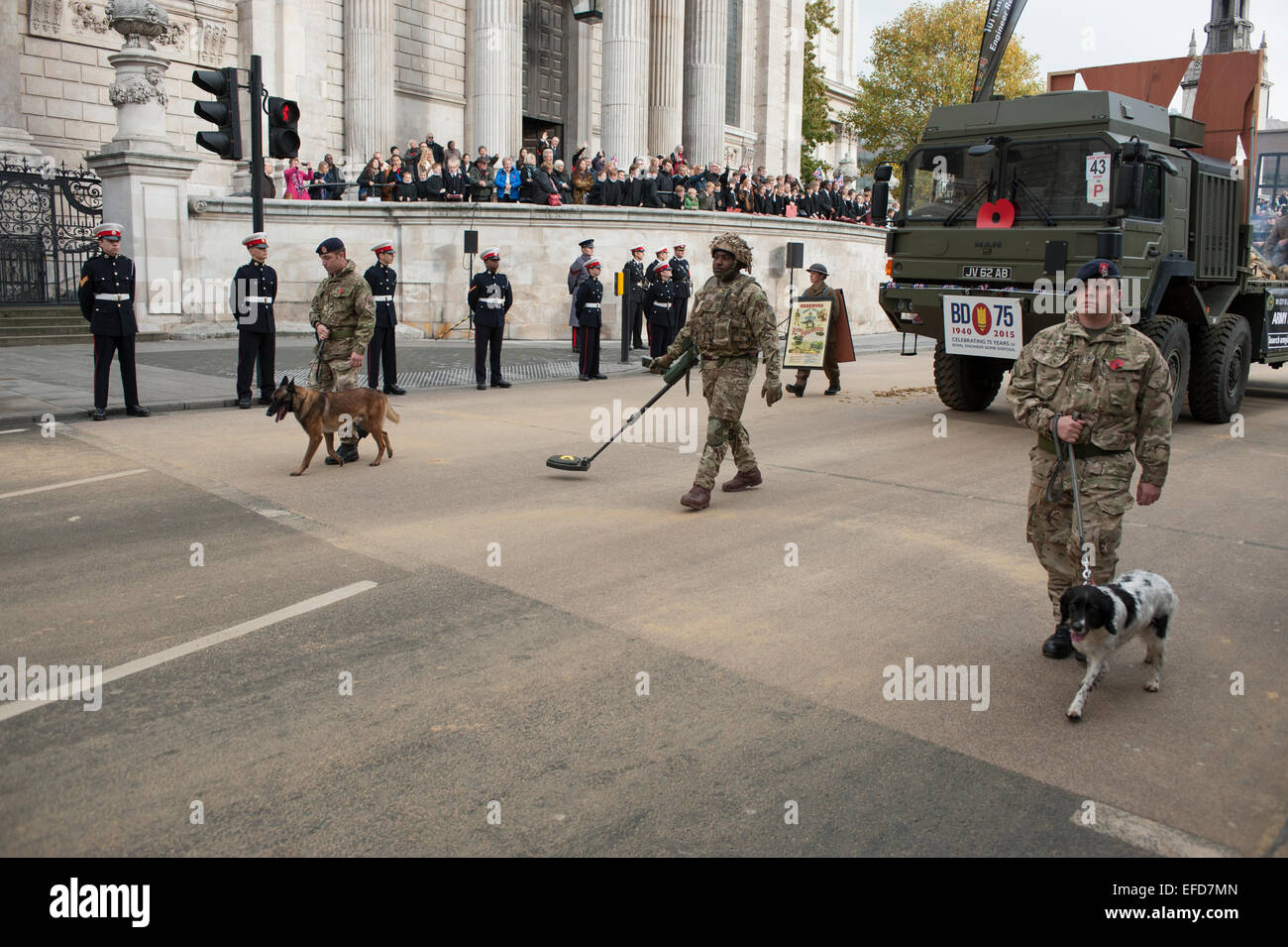 Royal Engineers Bomb Disposal in The Lord Mayors Show procession, the ...
