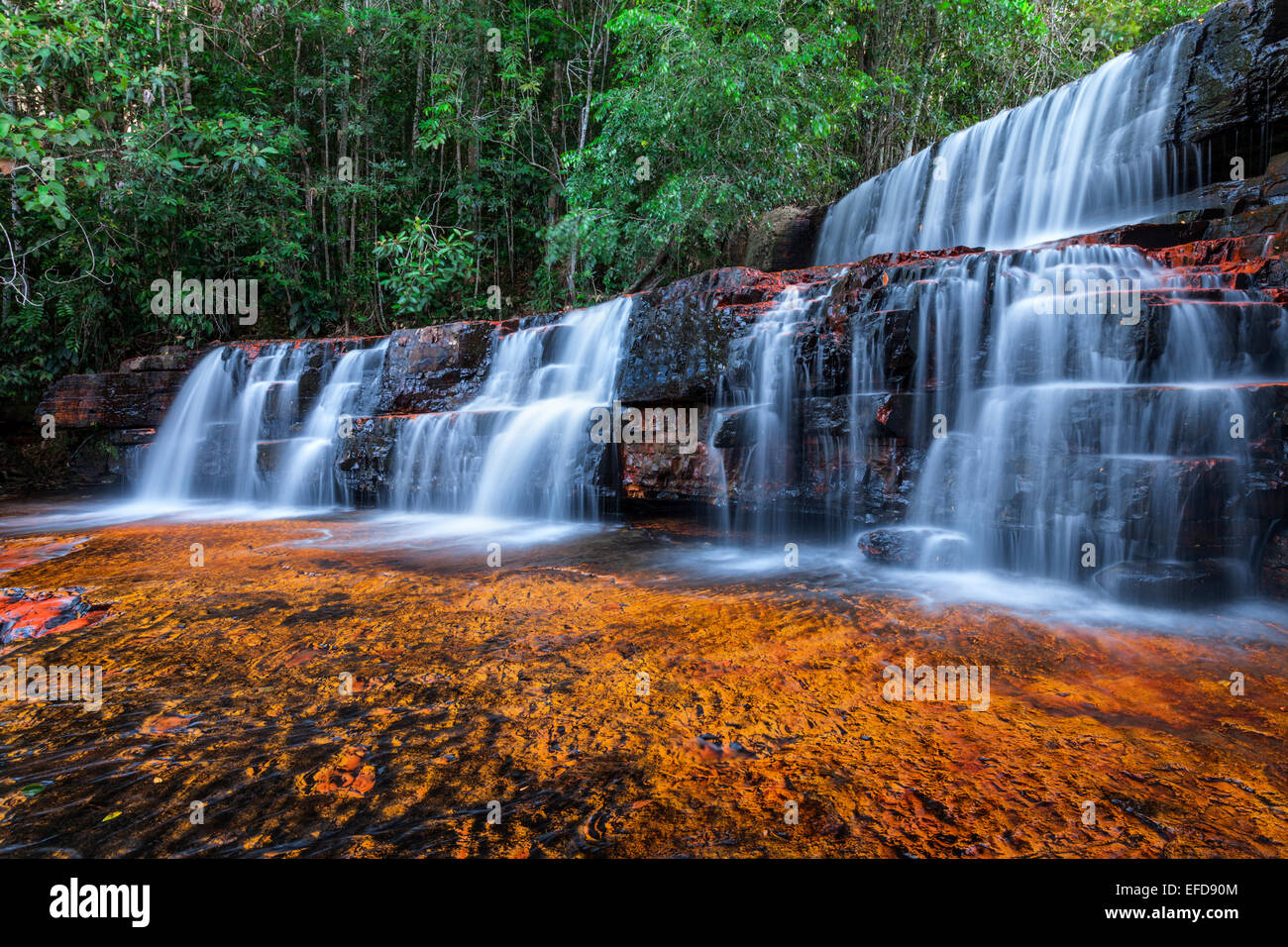 Jasper Falls in the dry season, Venezuela Stock Photo - Alamy
