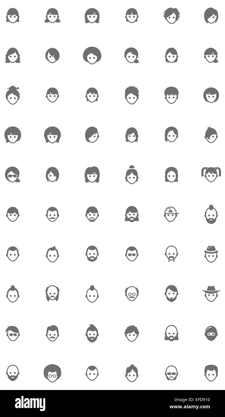 Human face icon hi-res stock photography and images - Alamy