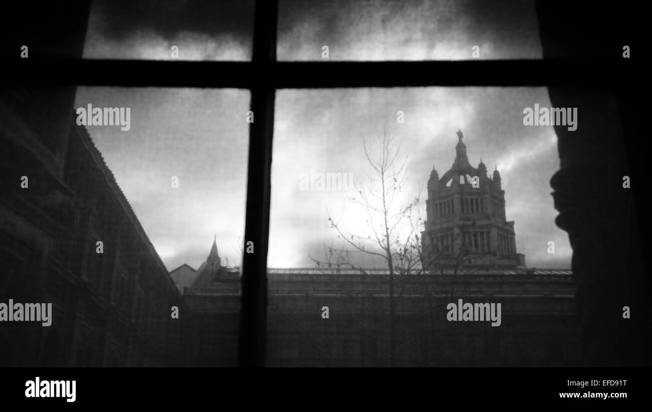 Gothic window Black and White Stock Photos & Images - Alamy