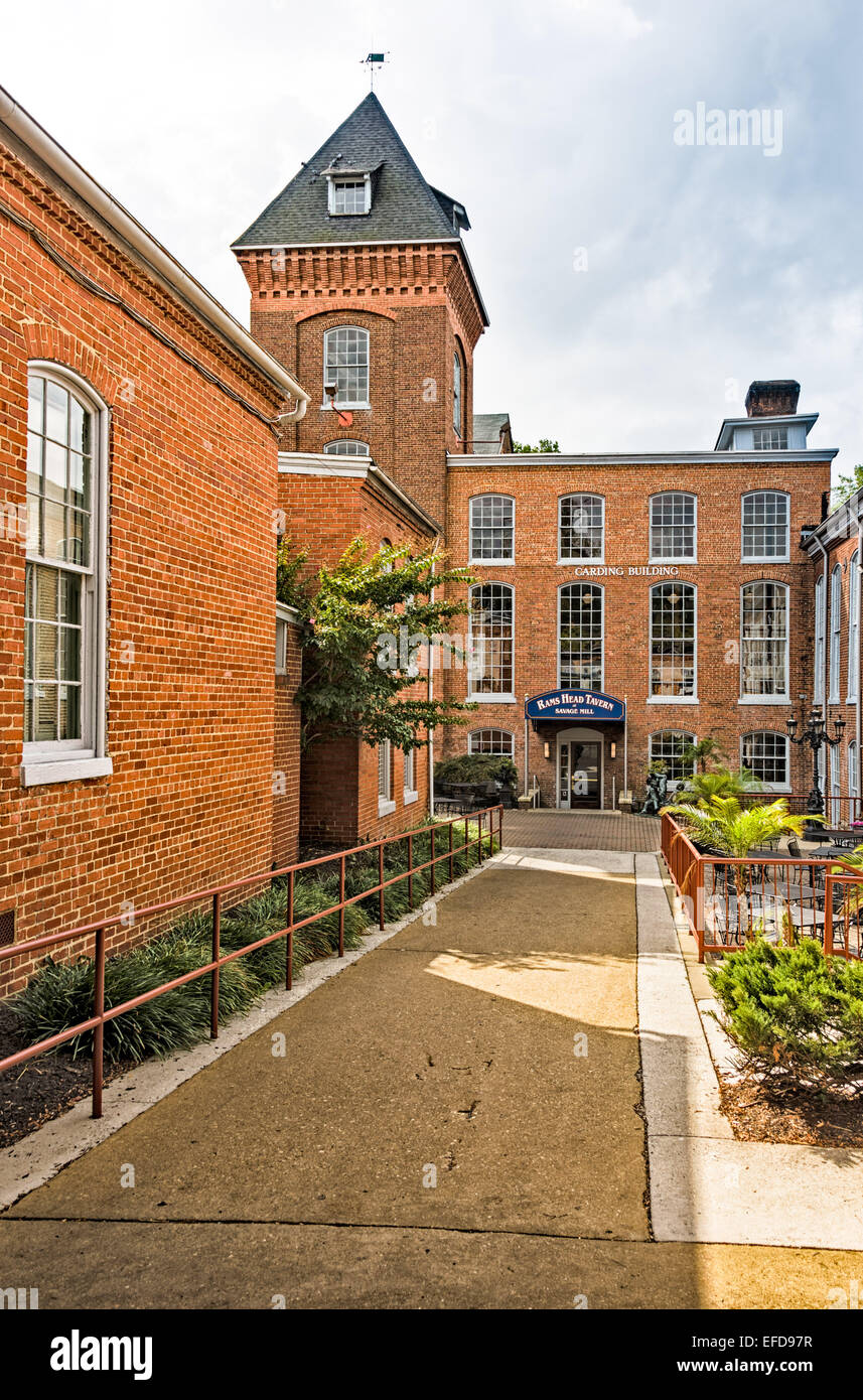 Savage Mill, 8600 Foundry Street, Savage, Maryland Stock Photo - Alamy