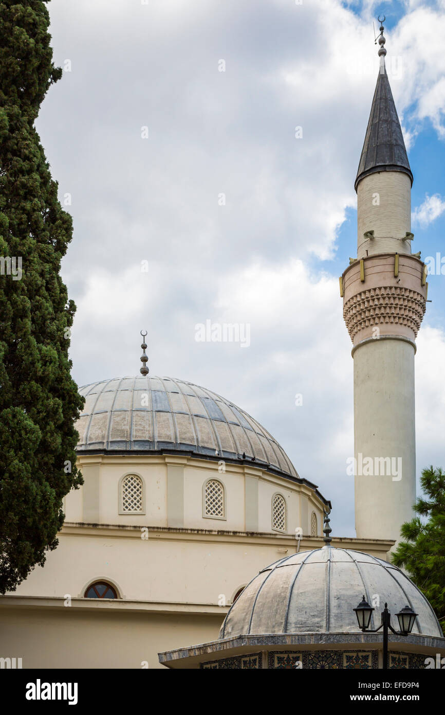 The Hanim mosque minaret in Kusadasi, Turkey, Eurasia Stock Photo - Alamy