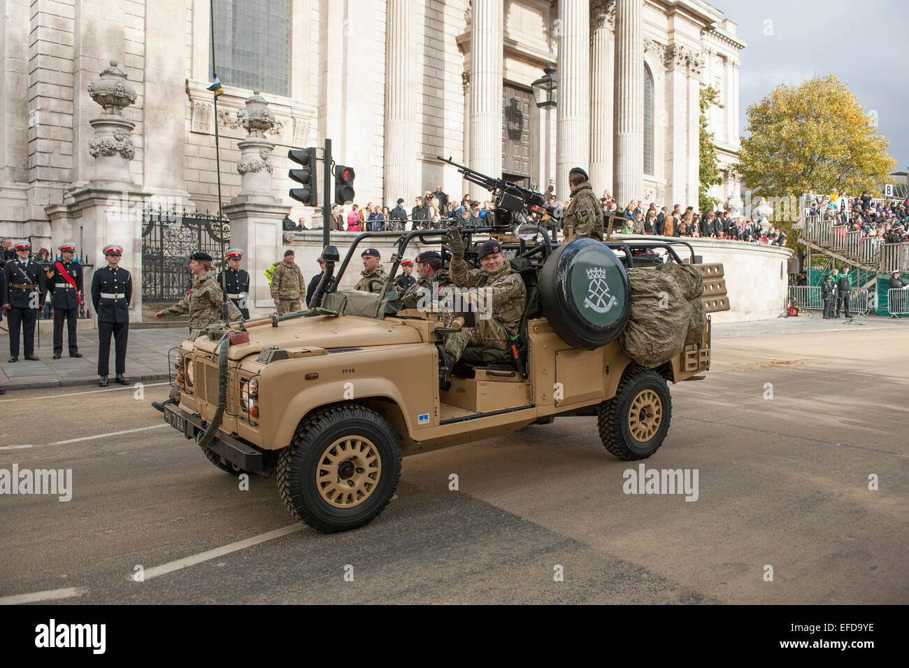 Royal Yeomanry Army Reserves in The Lord Mayors Show procession in the ...