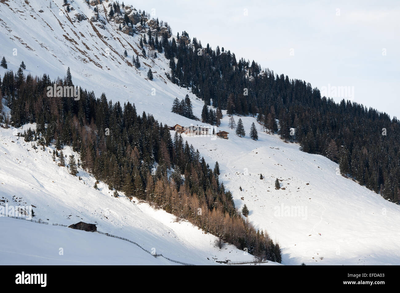 Winter scenery in Hintertux resort, Austria Stock Photo - Alamy