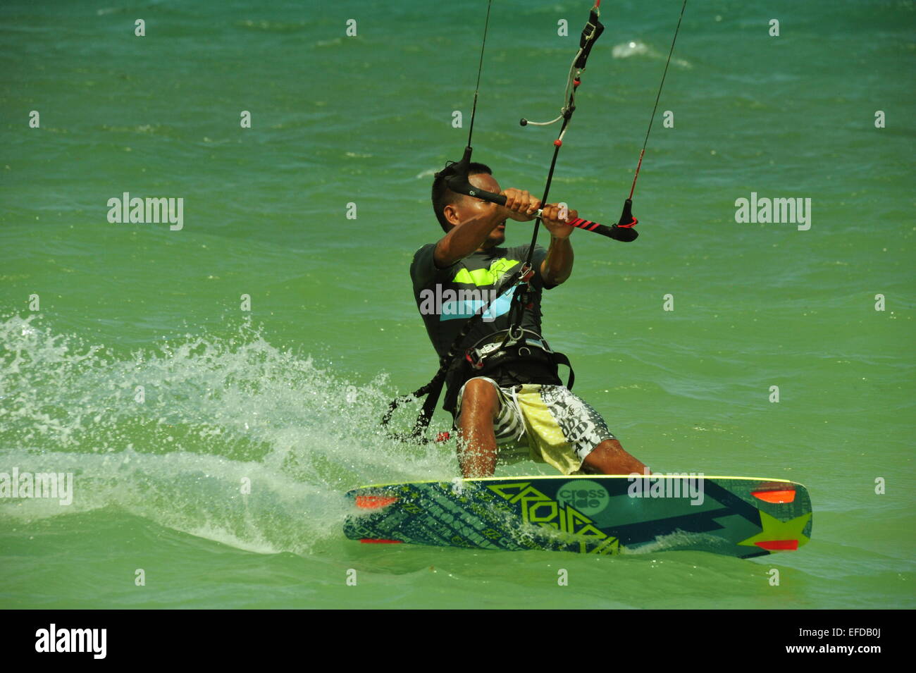 Kitesurfing in Boracay, Philippines Stock Photo - Alamy